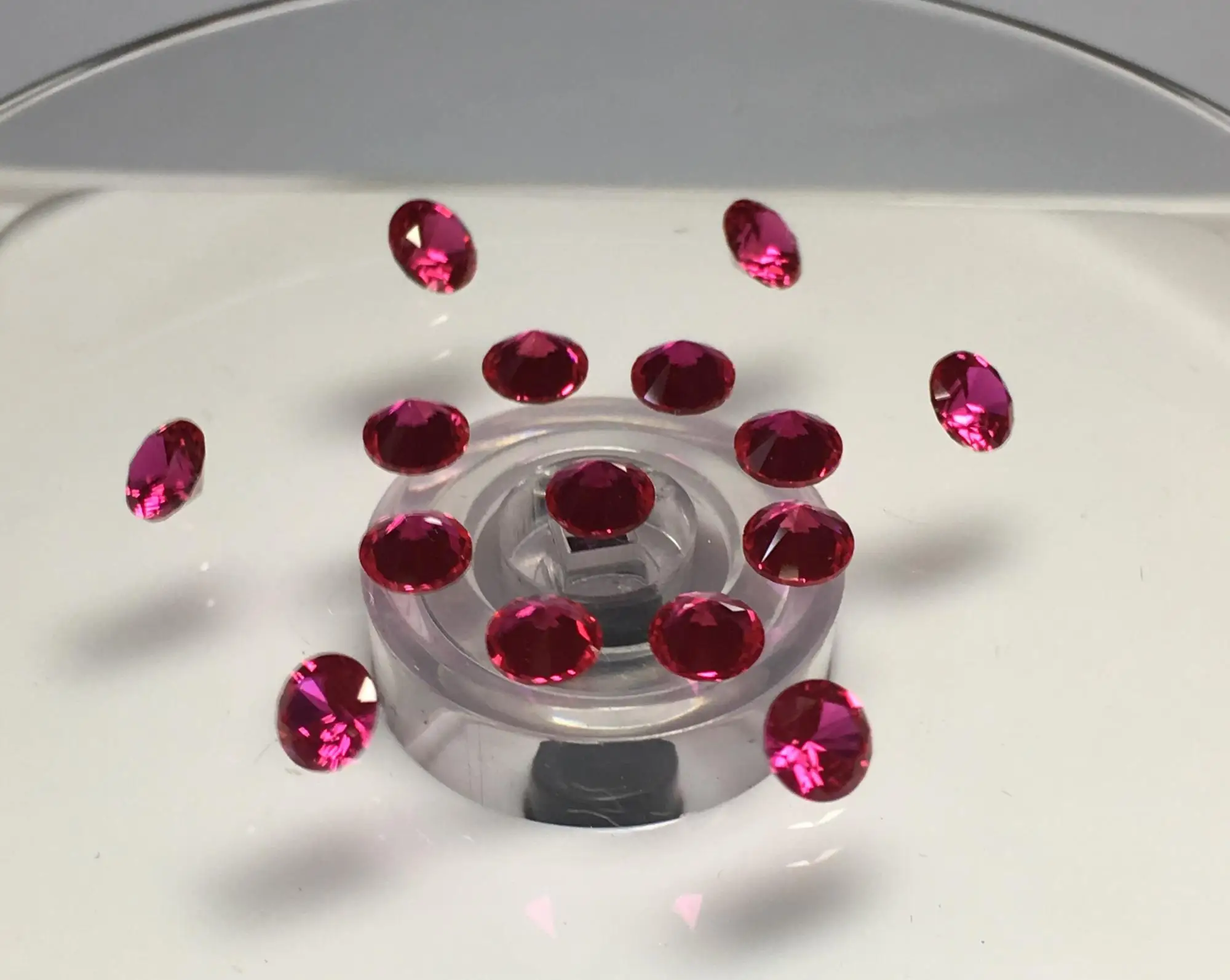 China Gems Factory 1.25mm Aaa Grade Round Shape 5# Ruby Corundum Price - Buy Synthetic Corundum ...