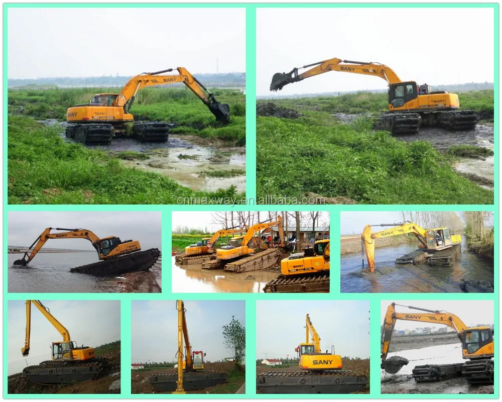 320d Float Excavator With Side Pontoon And Hydraulic Spud,Additional ...