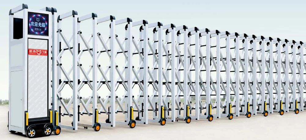 Road Gate Aluminum Welded Folding Portable Accordion Gate Sliding Gates ...