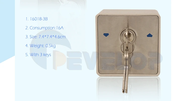 Waterproof Key Switch For Open And Close Rolling Shutter - Buy Key ...