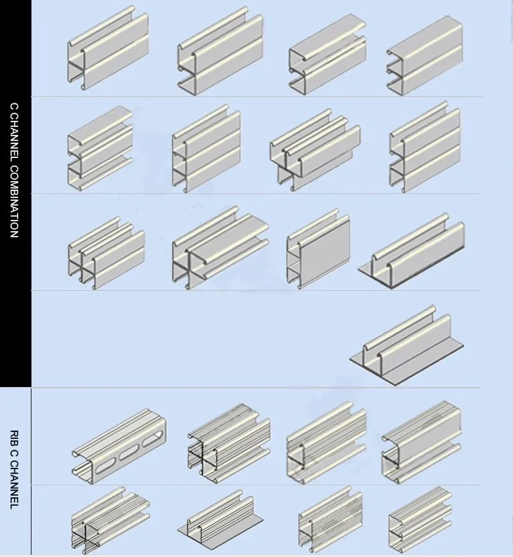 Plain Steel Solid Strut Channel/section Steel - Buy Plain Strut/c/u ...