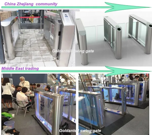 Bi-directional Coin Operated Turnstiles Access Entry Systems For Public ...