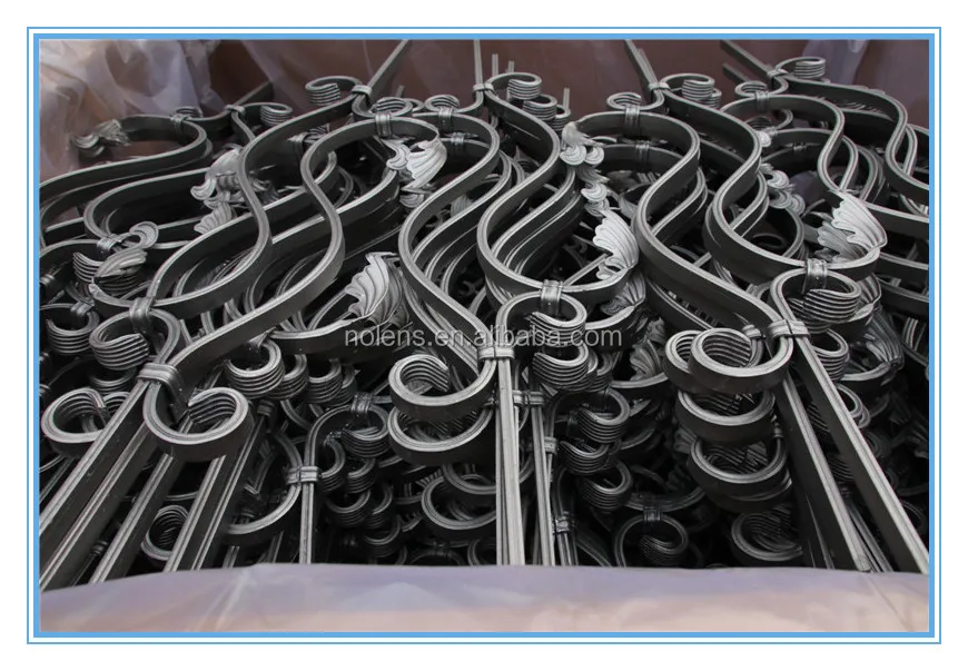 Wrought Iron Stair Railing Components - Balustrades & Panels