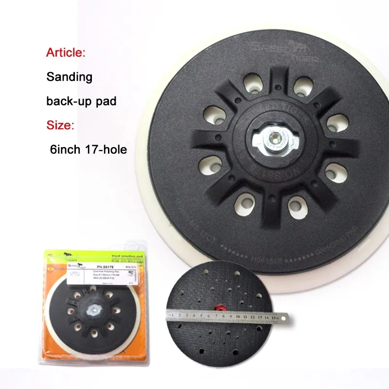 Hook And Loop Foam 6 Inch 150mm Backup Sanding Pad For Grinder Festool ...