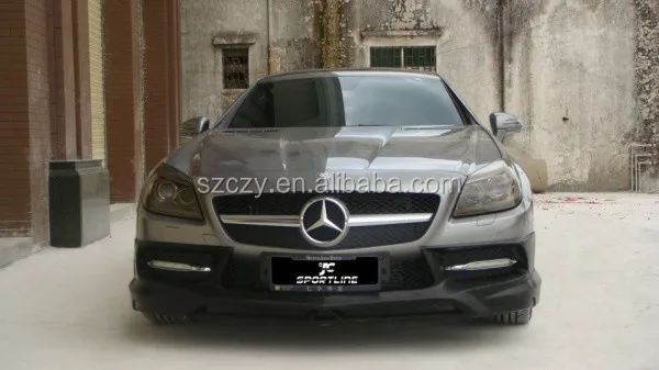 Slk 200 R172 Pu Front Lip Spoiler Body Kits For Mercedes Slk 200 R172 ...