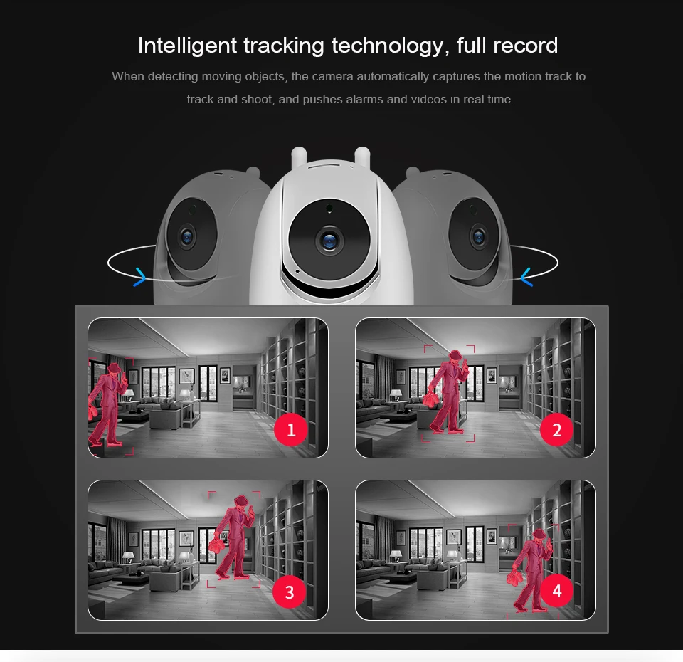 LOOSAFE 3MP IP Camera - Intelligent Tracking & Cloud Storage