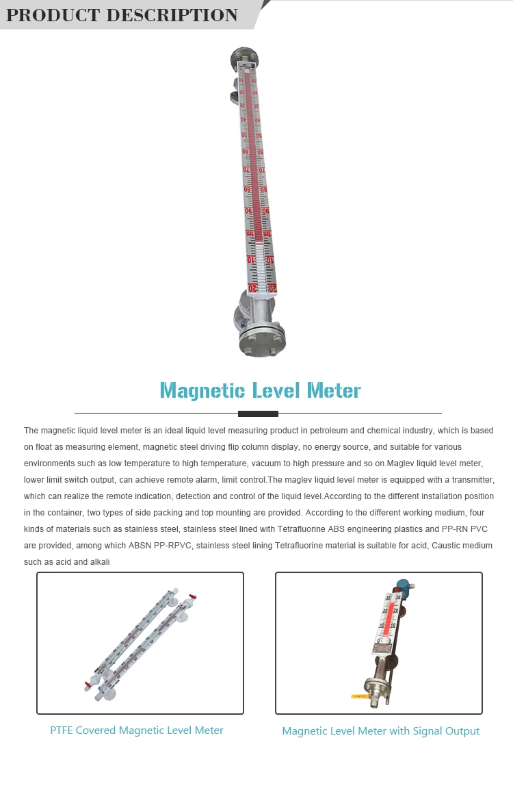 Mechanical Liquid Level Gauge For Tank Good Price Magnetic Water Level ...