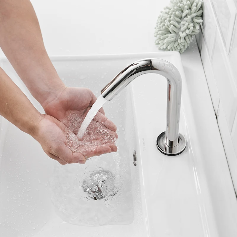 Touch Infrared Wash Basin Mixer Automatic Sensor Basin Faucet - Buy ...