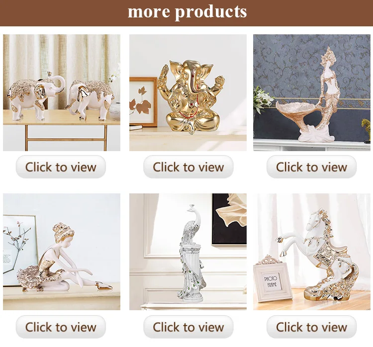 Resin Ganesha Statue - Elegant God Decoration for Living Room