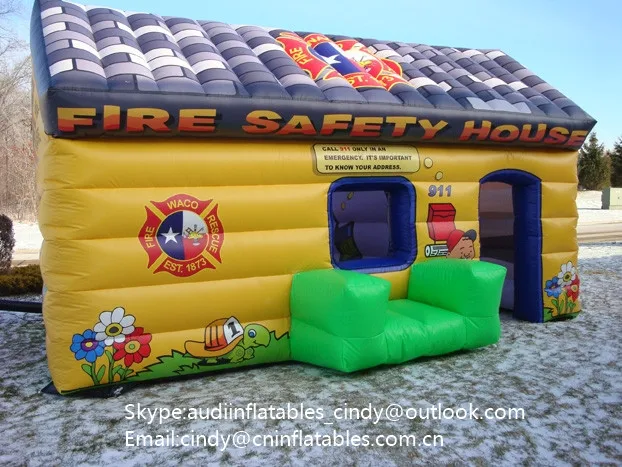 Inflatable Fire Safety Smoke House - Emergency Training Castle