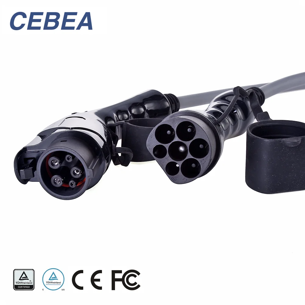 32a Sae J1772 Ev Double Plugs Charging Connector For Evse - Buy Ev ...