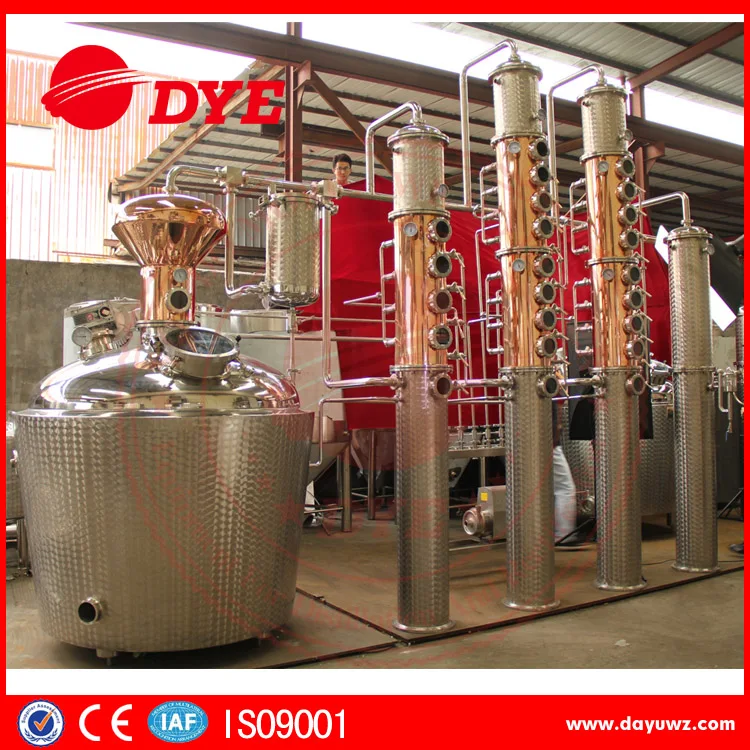 500l Steam Vodka Distillery Alcohol Distillation Equipment Vodka ...