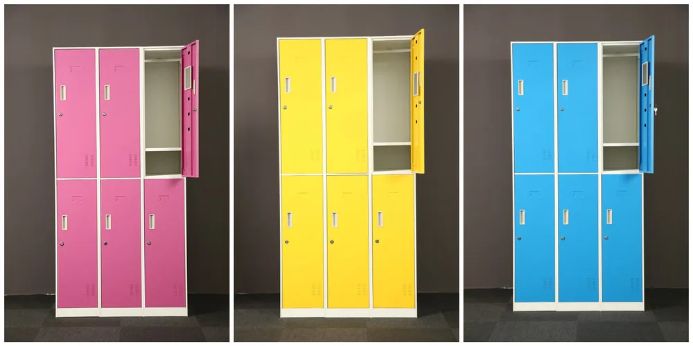Double Door Steel Cabinet Lockers Digital Lock Steel Gym Locker - Buy ...