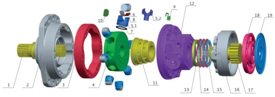 Jinjia Ms05 Mse05 Radial Piston Hydraulic Motor For Agriculture ...