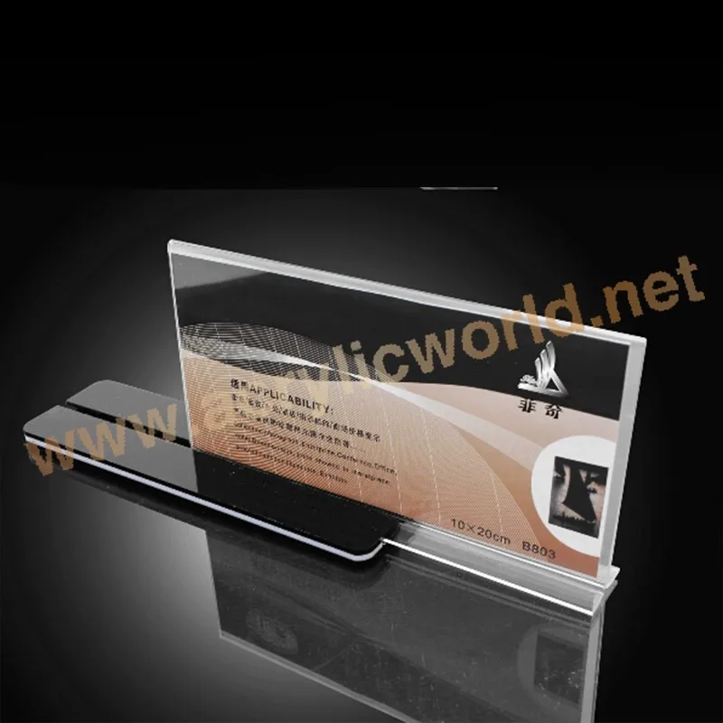 Acrylic Menu Card Holder Base Graphics Bases For Cafes Poster Display ...