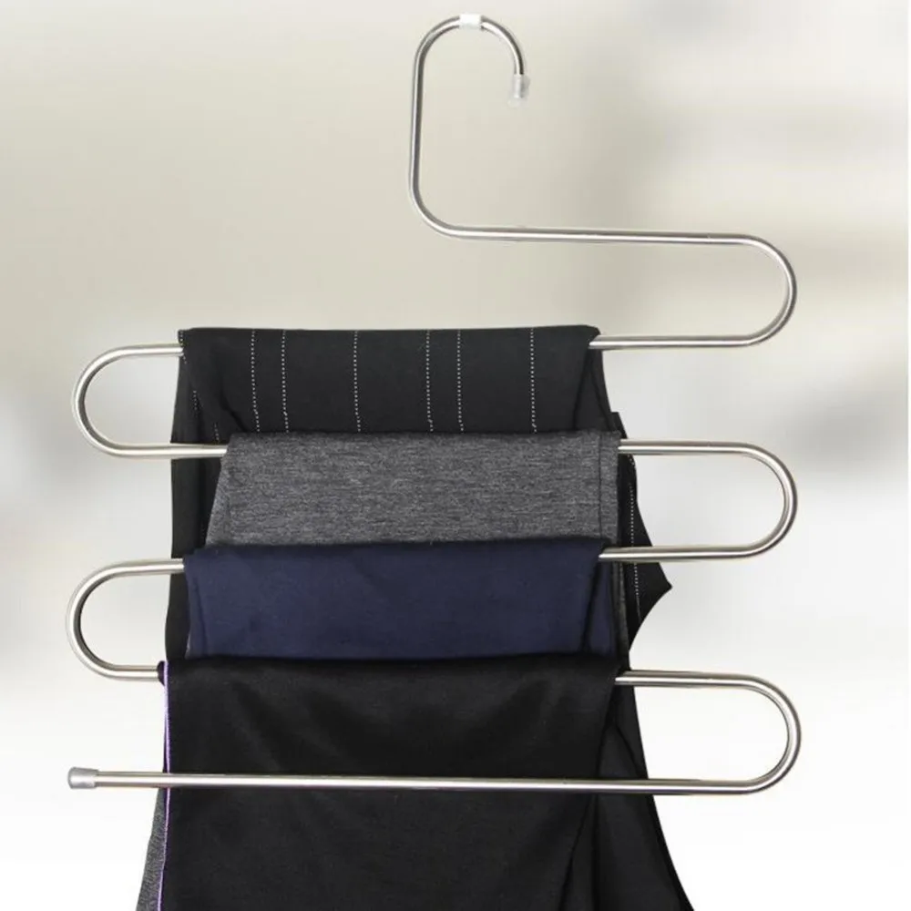 Inspring Multi Layers Metal Pant Slack Hangers - Closet Storage For ...
