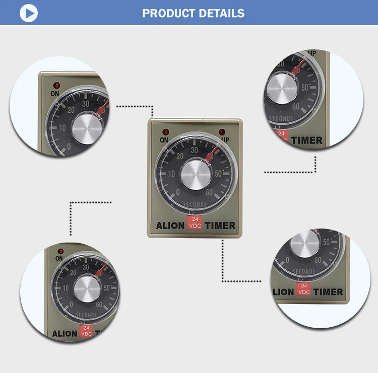 Ah3-3 12 Volt Multi Range Miniature Analogue Delay Timer Relay - Buy ...