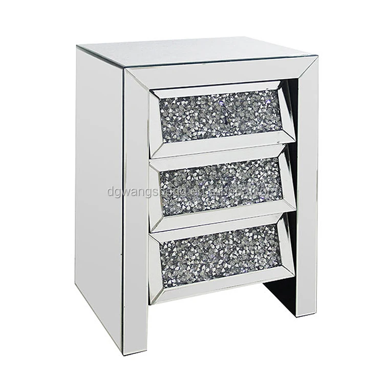 Sparkly Crushed Diamond Chest Of Drawer - Buy Chest Of Drawers Design ...