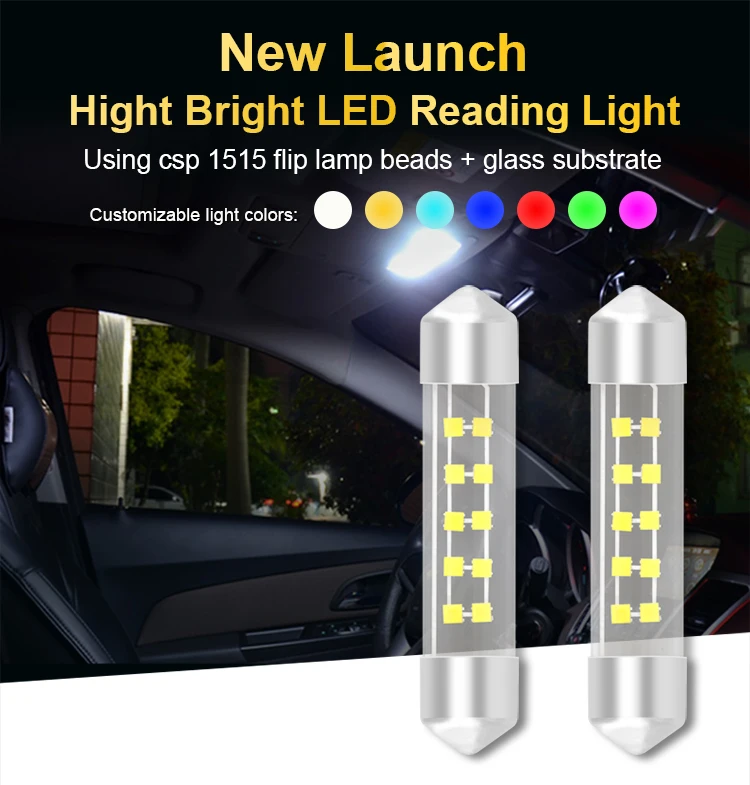 New Launch High Brightness Car Led Reading Light 10smd 1515 Flip Lamp ...