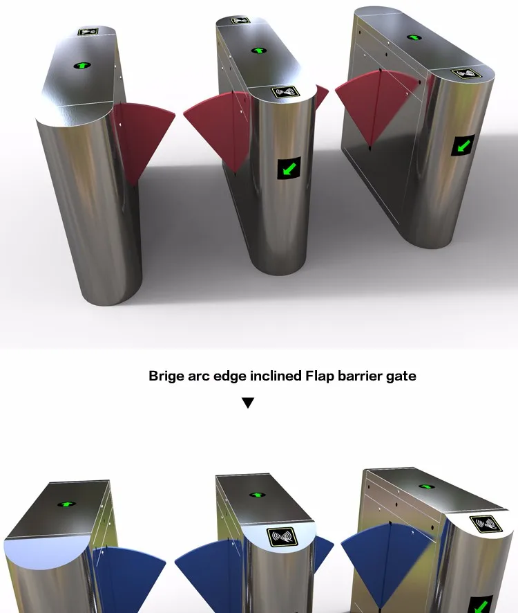 Rfid System Metro/railway/subway Access Control Gate Flap Barrier Gate ...