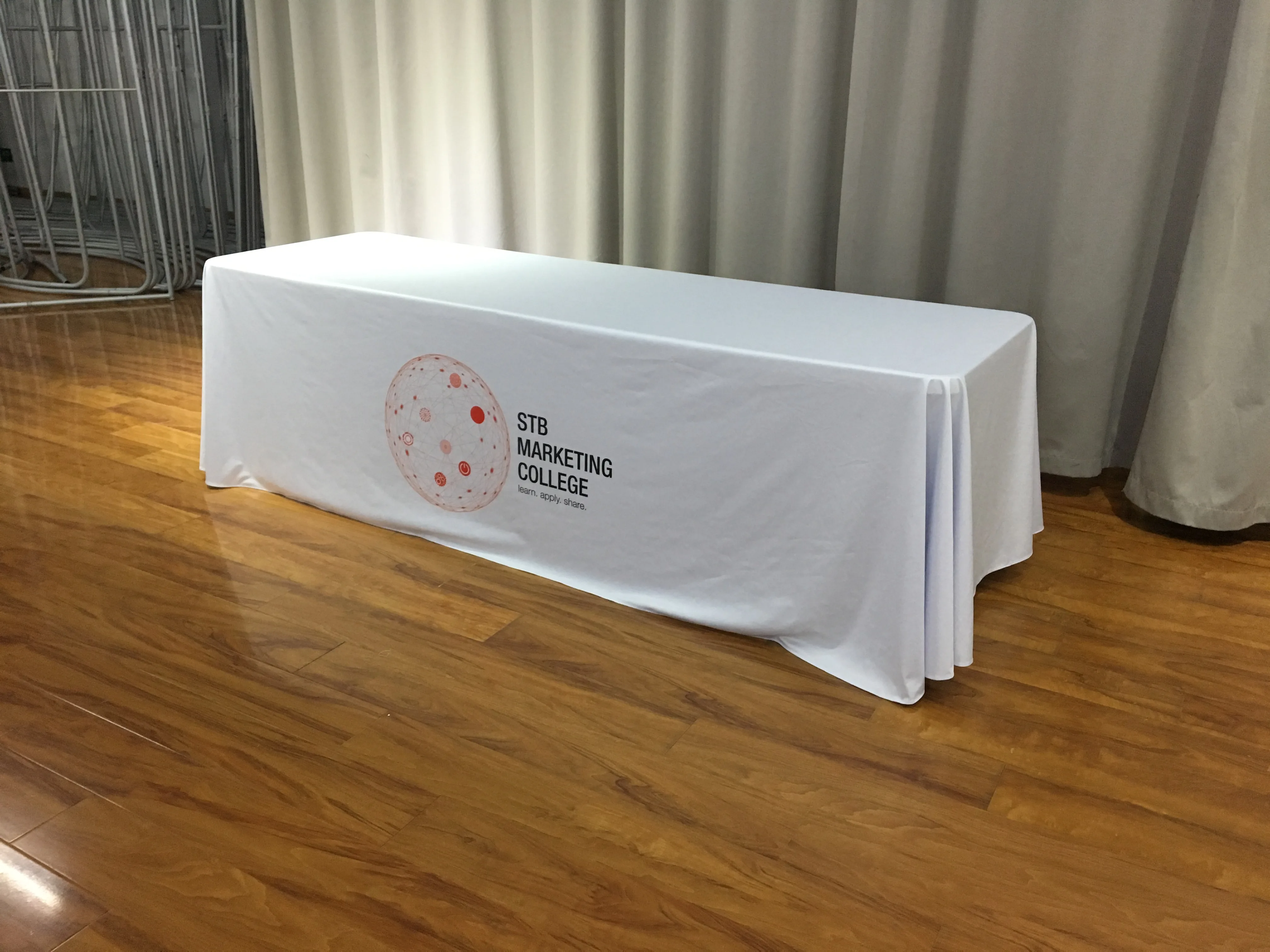 Custom Design Rectangle Table Cloth Table Cover Trade Show 6ft Table ...