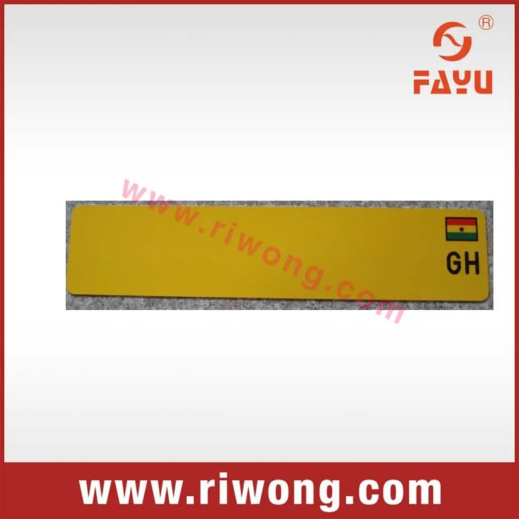 Motorcycle Number Plate And Car Number Plate For Ghana - Buy Motorcycle ...