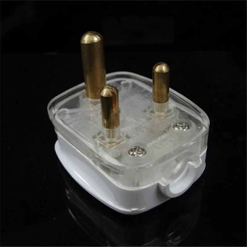South Africa Plug - Transparent 3 Round Pin Adapter