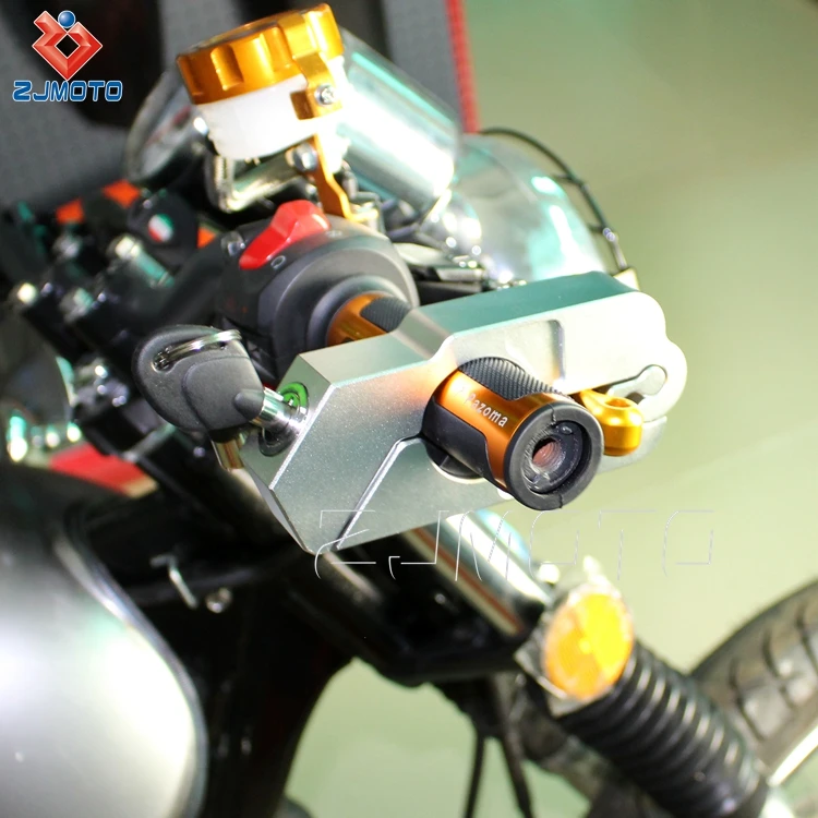Zjmoto Cafe Racer Cnc Throttle Lock Motorcycle Handlebar Grip Lock ...