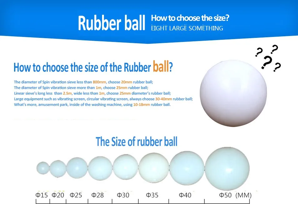 Diameter 15-50 Mm Solid Rubber Balls - Durable & Versatile