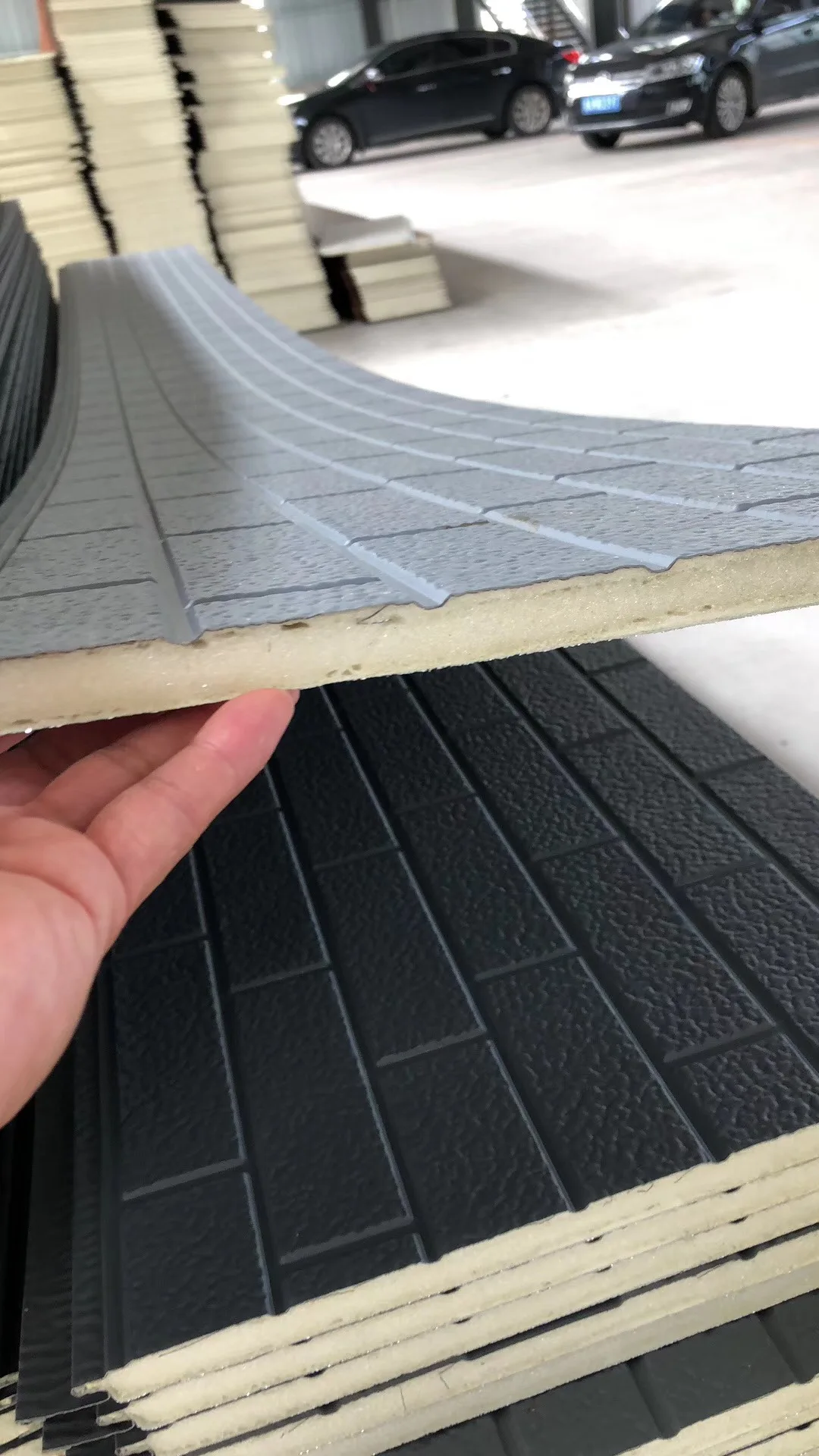 16mm Polyurethane B2 Class Fire Proof Polyurethane Foam Sandwich Wall ...