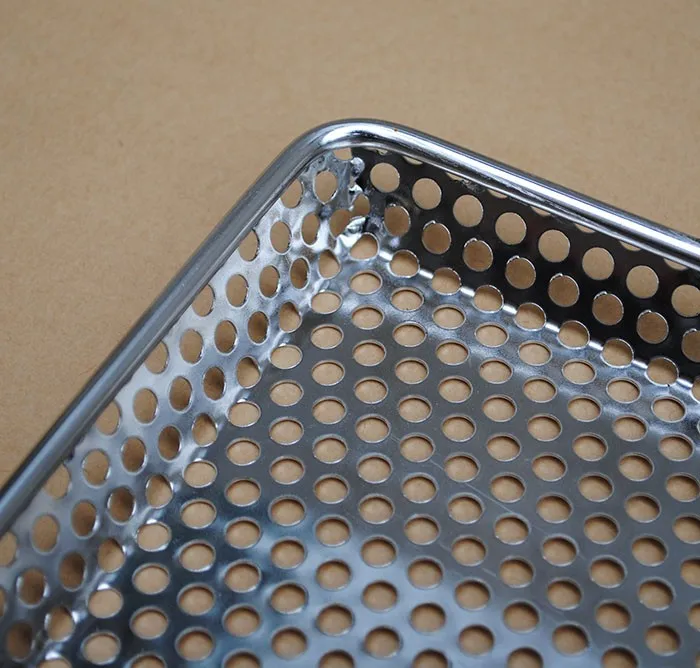 304 Stainless Steel Perforated Trays for Baking & BBQ