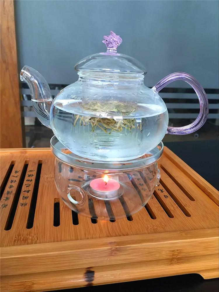 High Heat Resistant Borosilicate Glass Teapot Warmer