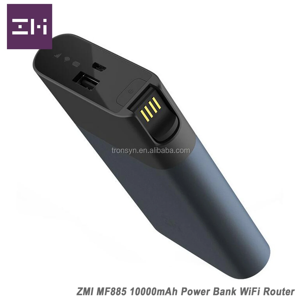 Zmi Mf885 3g 4g Power Bank เราเตอร์ Wifi พร้อมแบตเตอรี่10000mah และ ...
