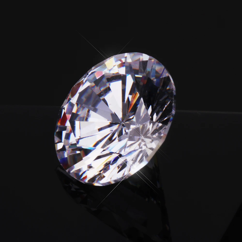 Ideal Cut Round Brilliant Synthetic Zircon Beads - Oem