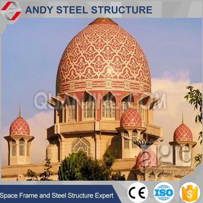Construction Steel Structure Design Mosque Dome Roof - Buy Light ...