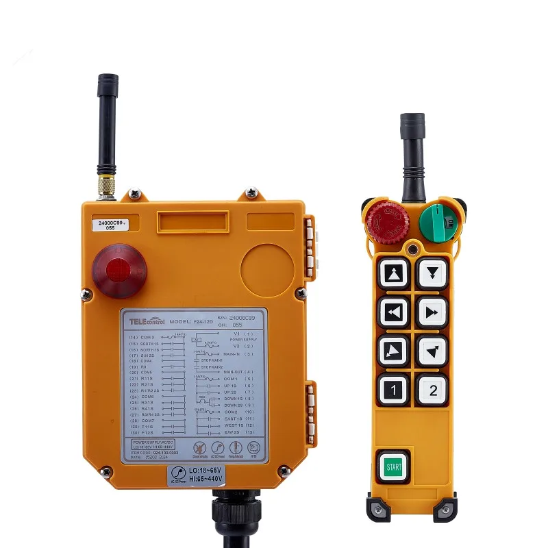 Telecrane F24-8D Remote Control Crane Receiver UHF 18-65V & 65-440V ...