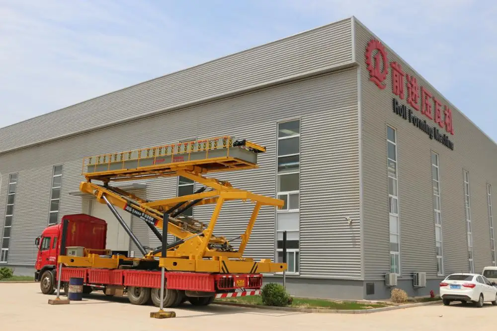 Standing Seam Roofing Roll Forming Machine With Lifting Car - Buy ...