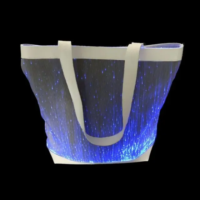 Light Up 7 Color Fiber Optic Handbag - Buy Light Up Handbag Made Of ...