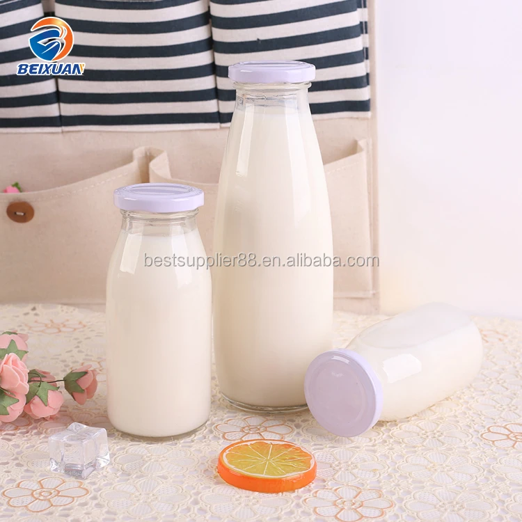 Wide Mouth Clear Glass Milk Storage Bottles - 100ml to 1000ml