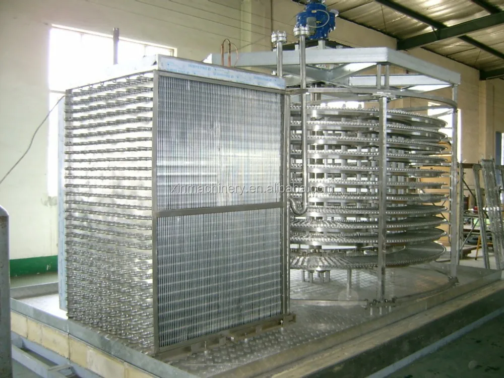 Iqf Spiral Quick Freezer Freezing Machine - Buy Flash Spiral Freezer In ...