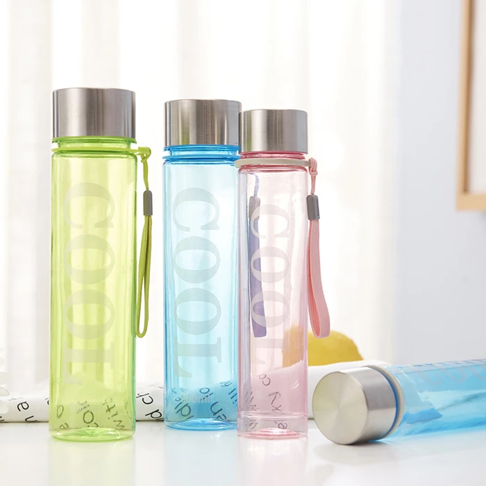 Promotional Custom Colors Slim Tall Thin Plastic Water Bottles With ...