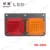 2 Lens Square Led Truck Back Tail Lights,Led Truck Stop/turn Tail Lamps ...