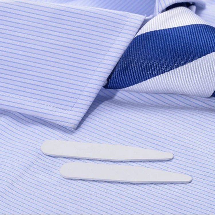 Rigid PVC White Collar Stays - Durable & Customizable
