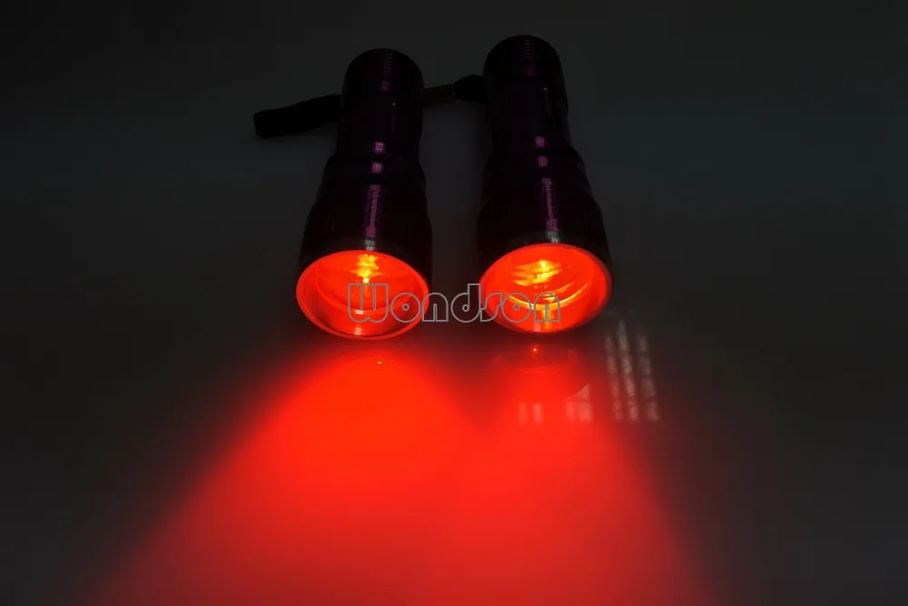 3w Waterproof Mini Handheld Red Light Torch Signal Flashlights - Buy ...