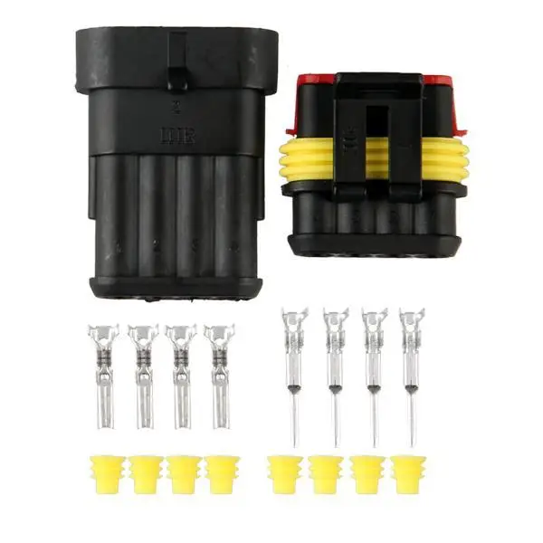20 Kit 4 Pin Way Waterproof Electrical Wire Connector Plug - Buy ...
