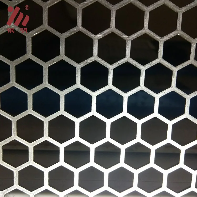 Galvanized Hexagon Perforated Metal Screen Sheet - Buy Galvanized ...