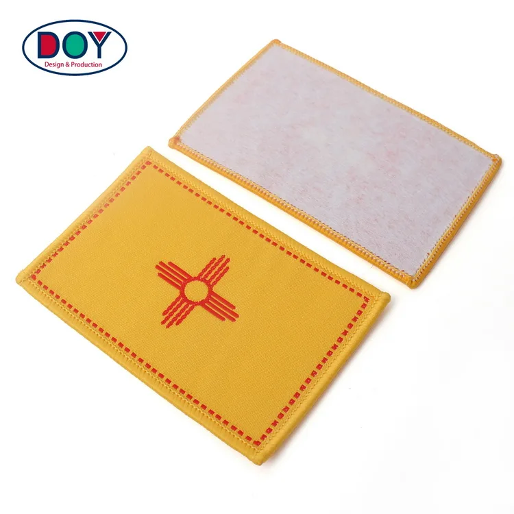 Merrow Border Design Custom American National Flag Logo Weaving Woven ...