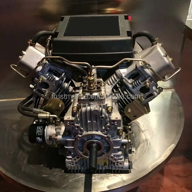 Air Cooled 4-stroke 2 Cylinder Horizontal And Vertical Shaft Diesel ...