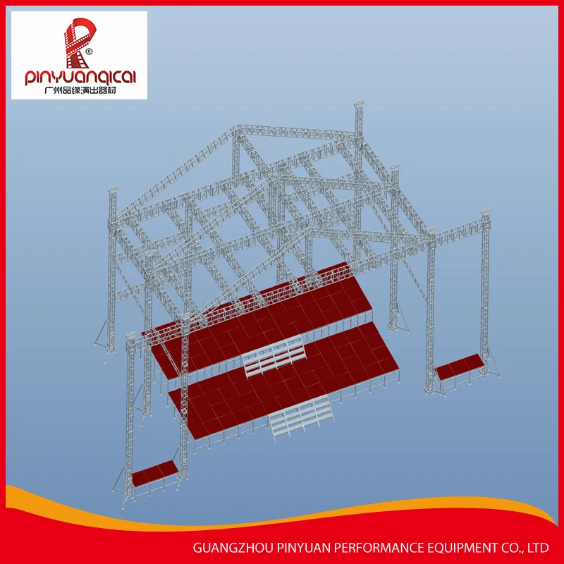 Lowest Price Mini Rotating Light Auto Revolving Circle Stage Truss ...