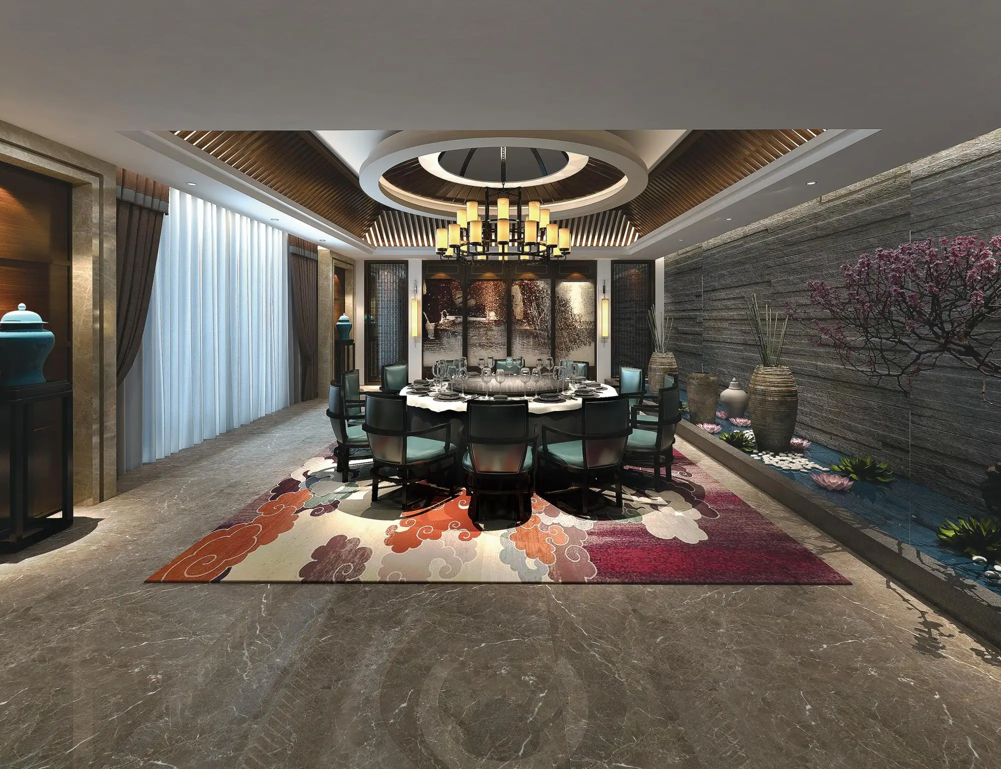 Glazed Messi Grey Marble Pattern Decorative Floor Tiles
